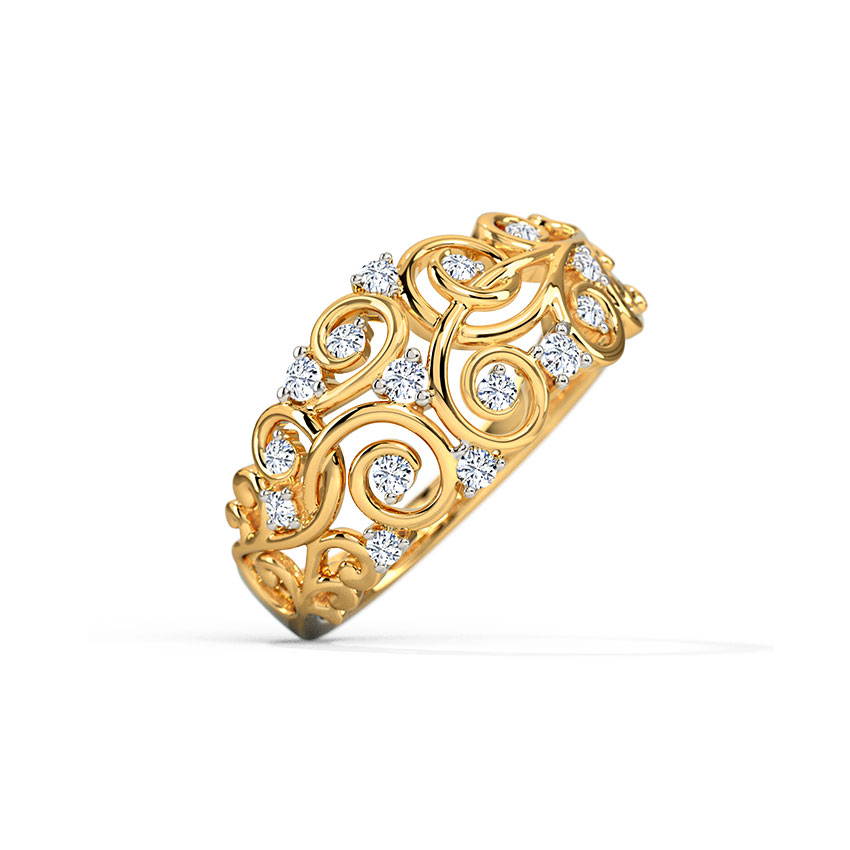 SWIRL DIAMOND RING - Vicksan Jewels