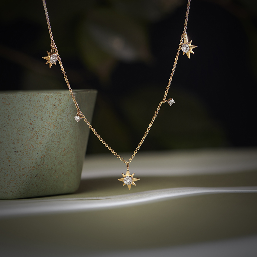 STAR DIAMOND NECKLACE - Vicksan Jewels